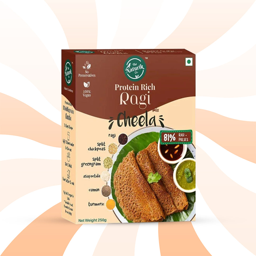 Buy Chilla Mix - Ragi Protein Cheela Mix | The Naturik Co